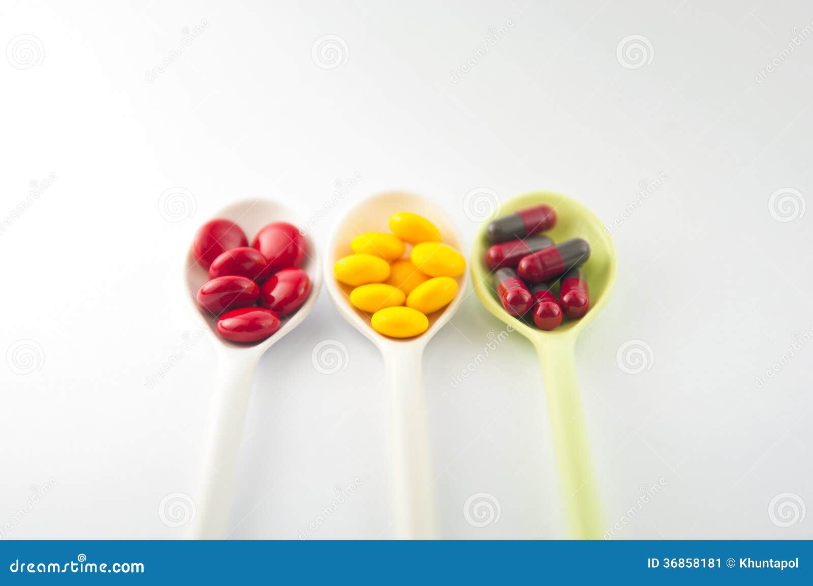 Spoon with Tablet and Capsule Stock Image - Image of pills, pain: 36858181