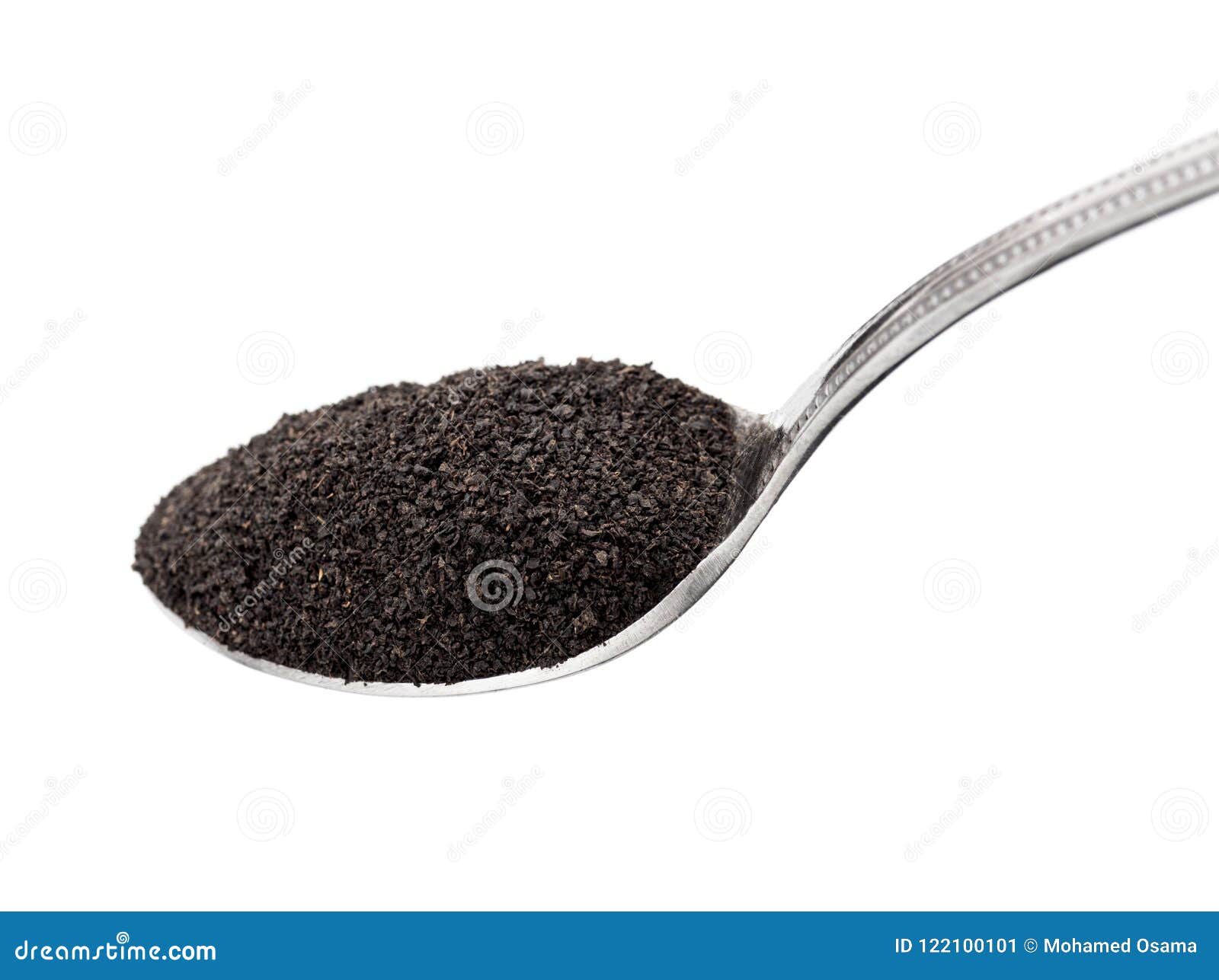 Spoon of Tea stock image. Image of brown, full, closeup - 122100101