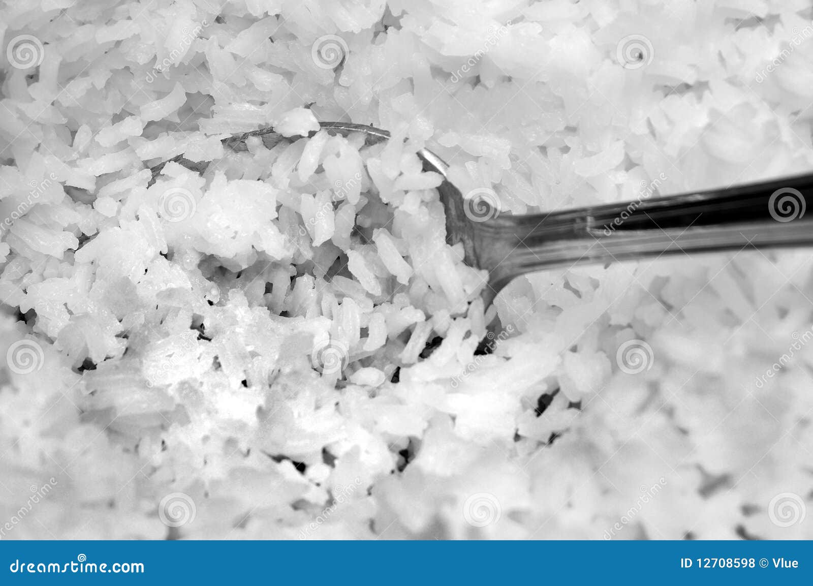 Spoon in White Rice stock photo. Image of cooking, food - 12708598