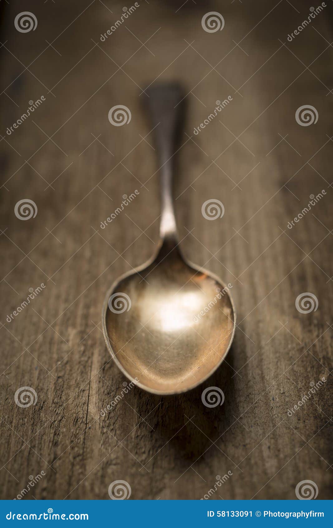 Spoon on wooden background stock image. Image of dinner - 58133091