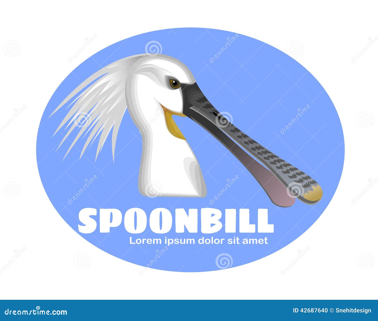 Spoonbill Bird Watercolor Illustration. Hand Drawn Realistic Roseate ...