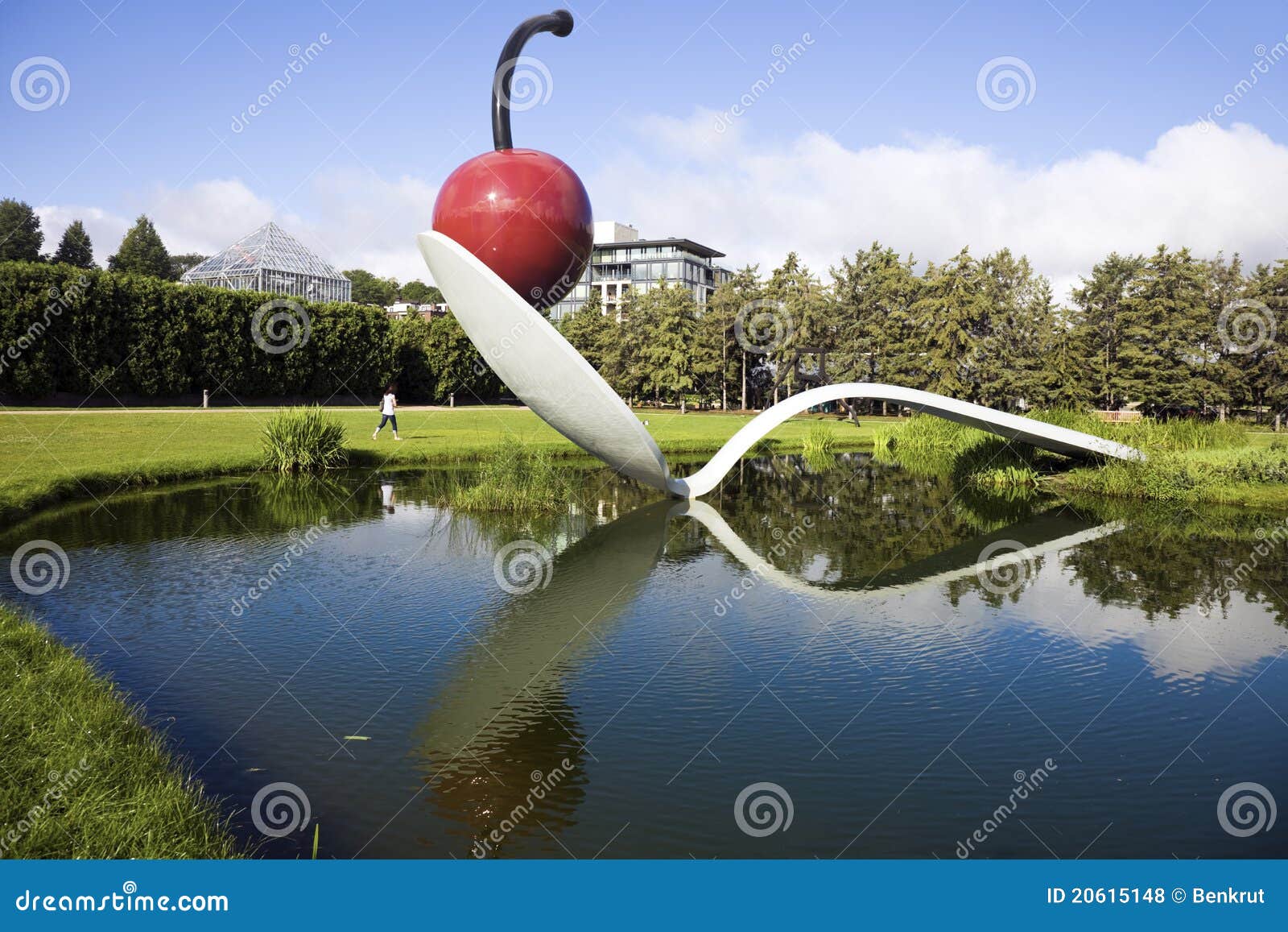 Spoonbridge and Cherry editorial stock photo. Image of oldenburg - 20615148