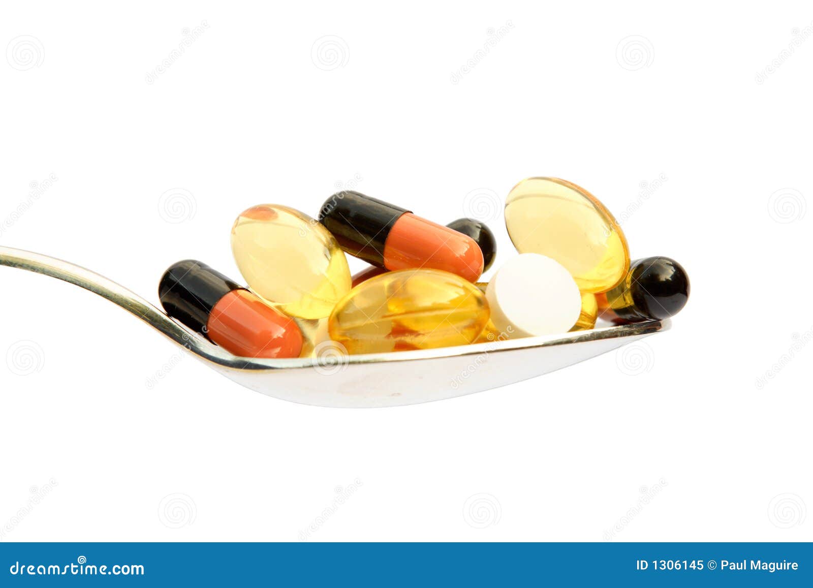 Spoonful of drugs stock image. Image of illness, heaped - 1306145