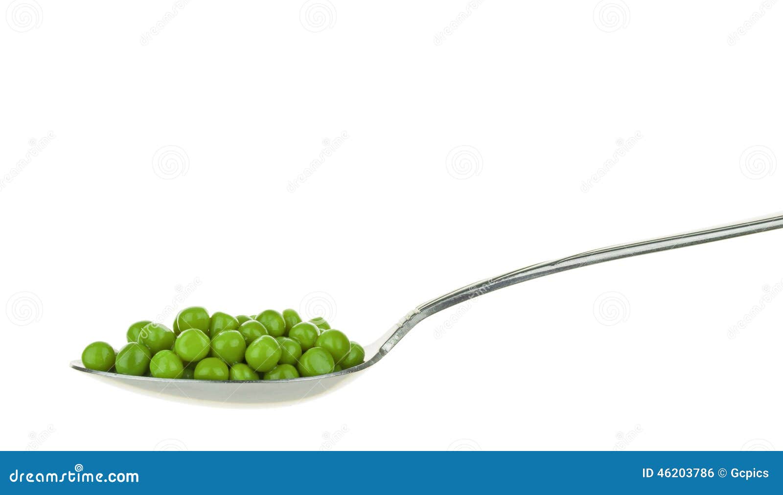 A Spoonful of Fresh Green Peas Stock Photo - Image of produce, spoon ...
