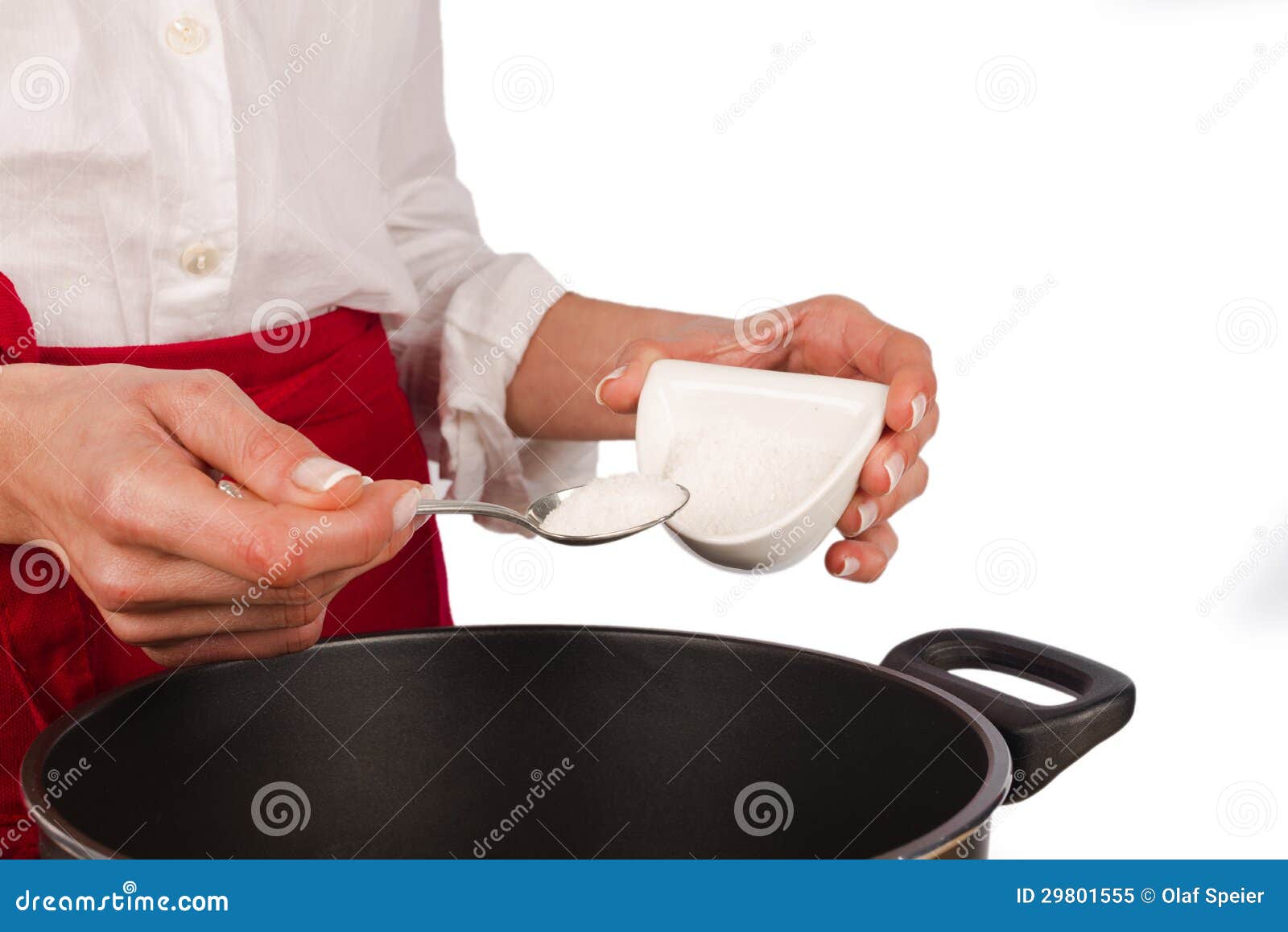 A spoonful of salt stock image. Image of meal, preparing - 29801555