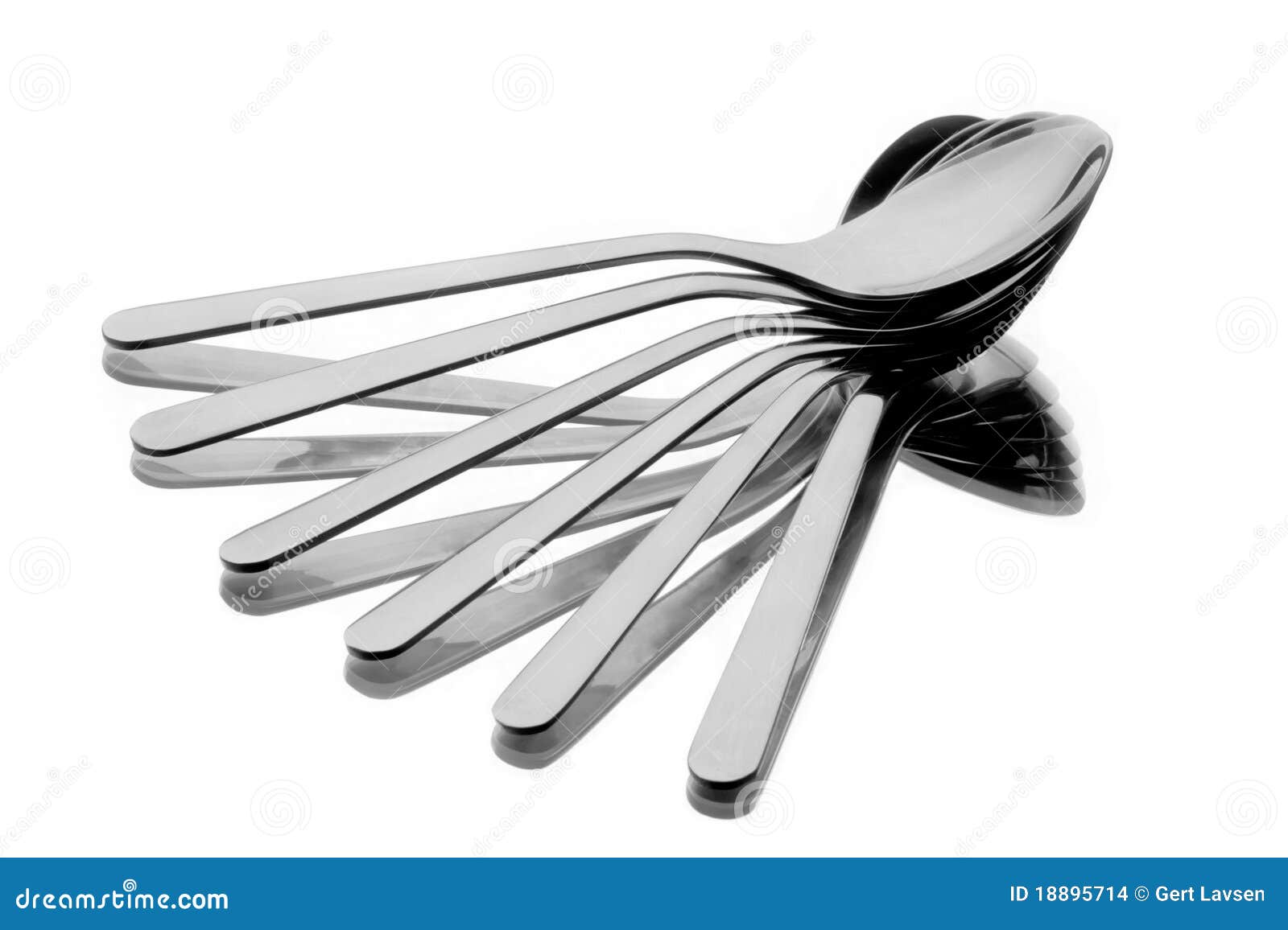 Spoons stock photo. Image of diverse, mirror, food, dishware - 18895714
