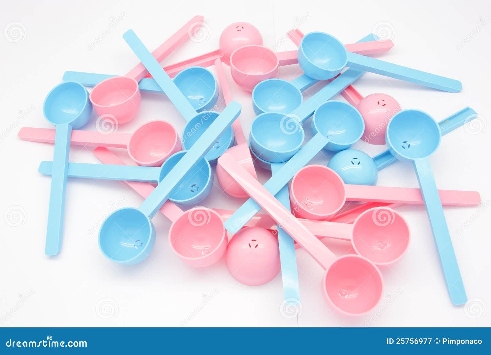 Spoons for baby milk stock image. Image of pink, feeding - 25756977
