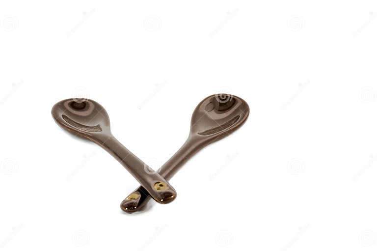 Spoons crossed isolated stock image. Image of flat, lunch - 79504711