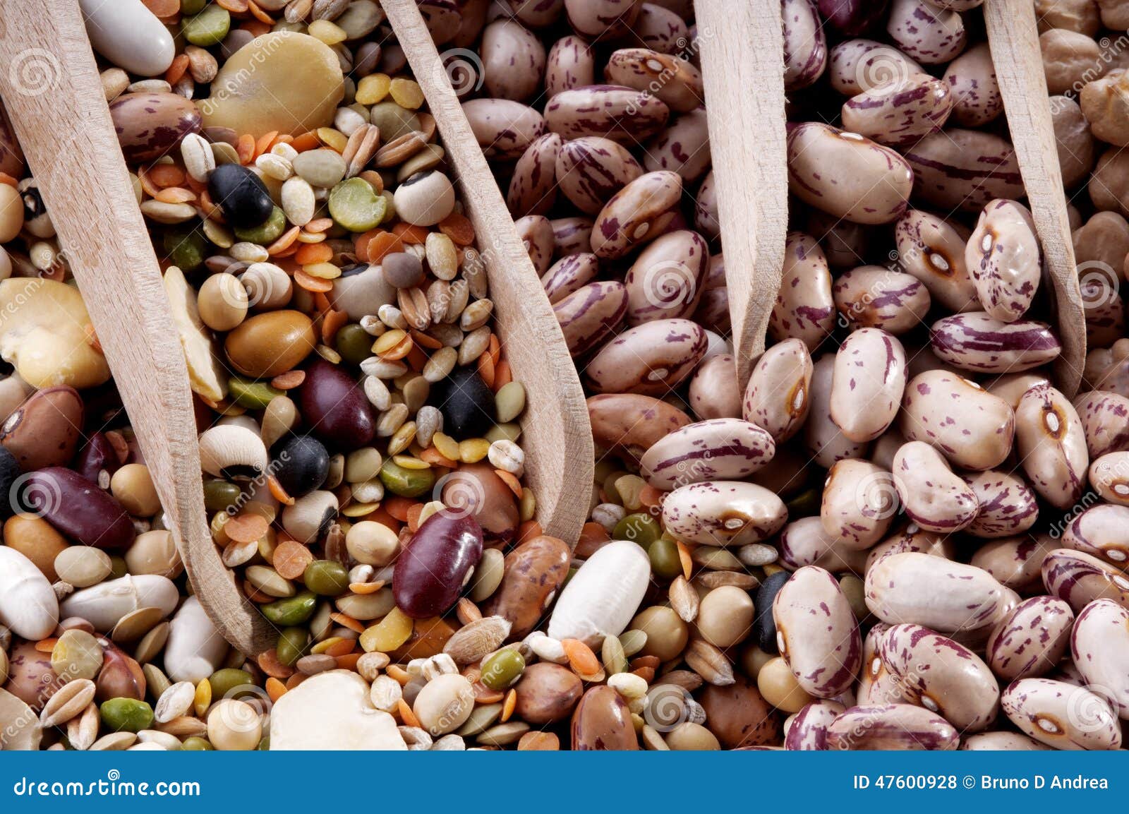 Spoons Full of Pulses and Beans Stock Photo - Image of ladle, mixed ...