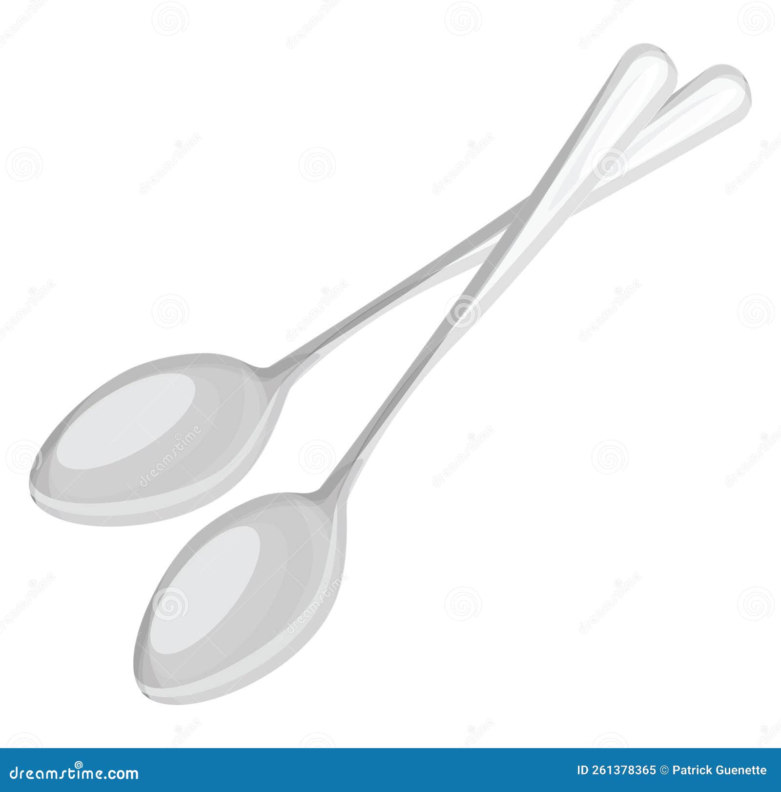 Spoons, icon stock vector. Illustration of spoon, natural - 261378365