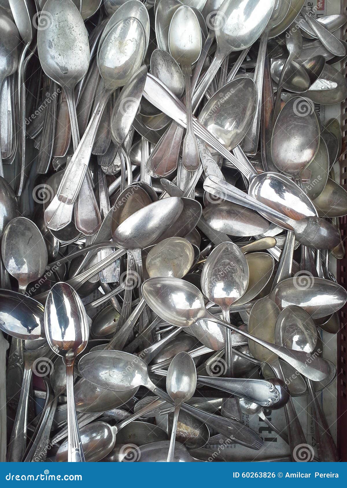 Spoons stock photo. Image of cutlery, silver, group, meral - 60263826