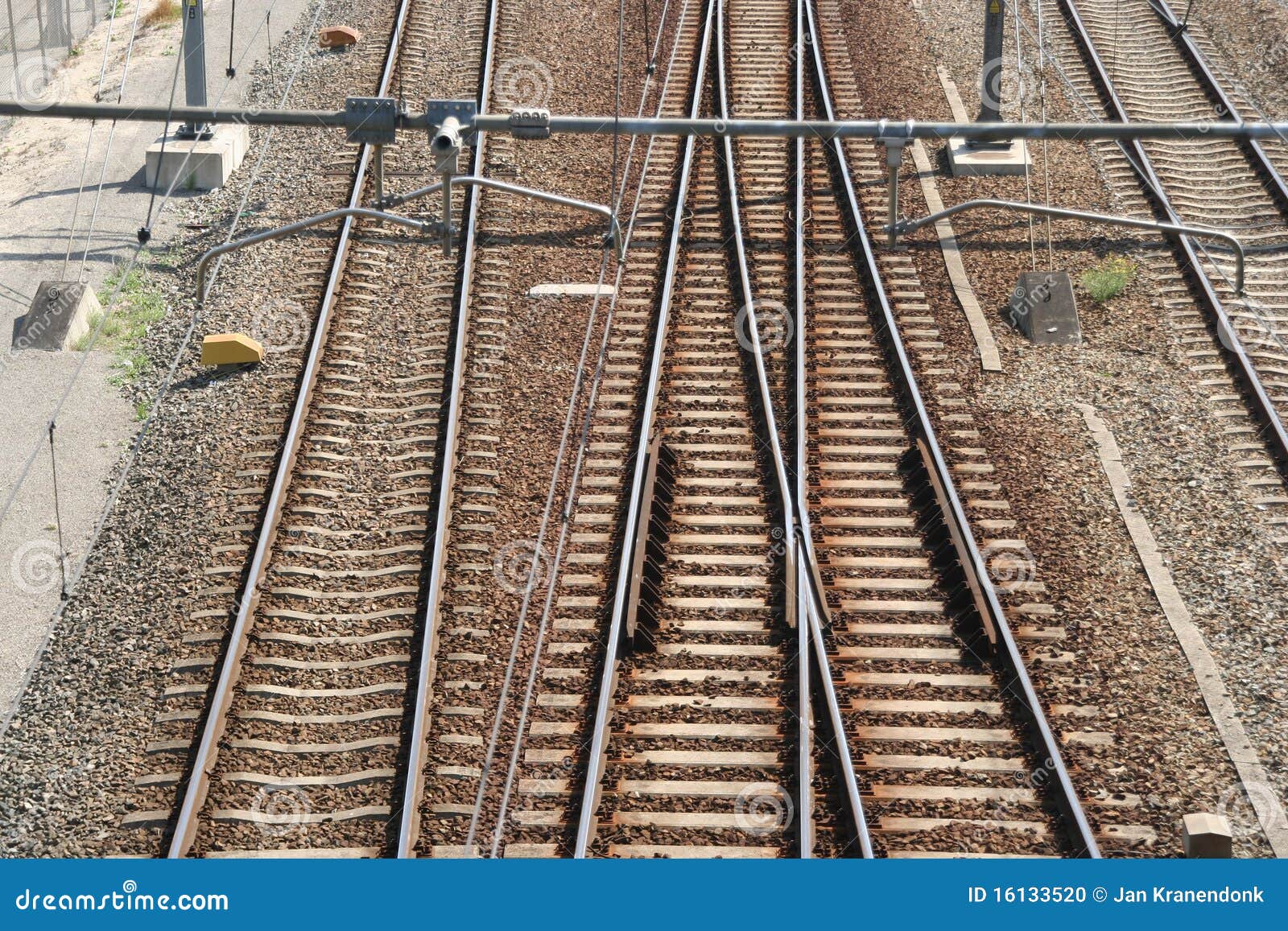 Spoorweg stock foto. Image of lijn, velen, ijzer, sporen - 16133520