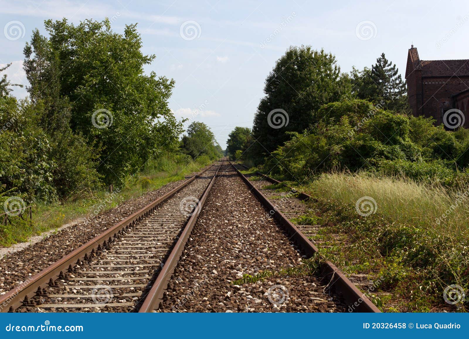 Spoorweg stock foto. Image of kathedraal, italiaans, italië - 20326458