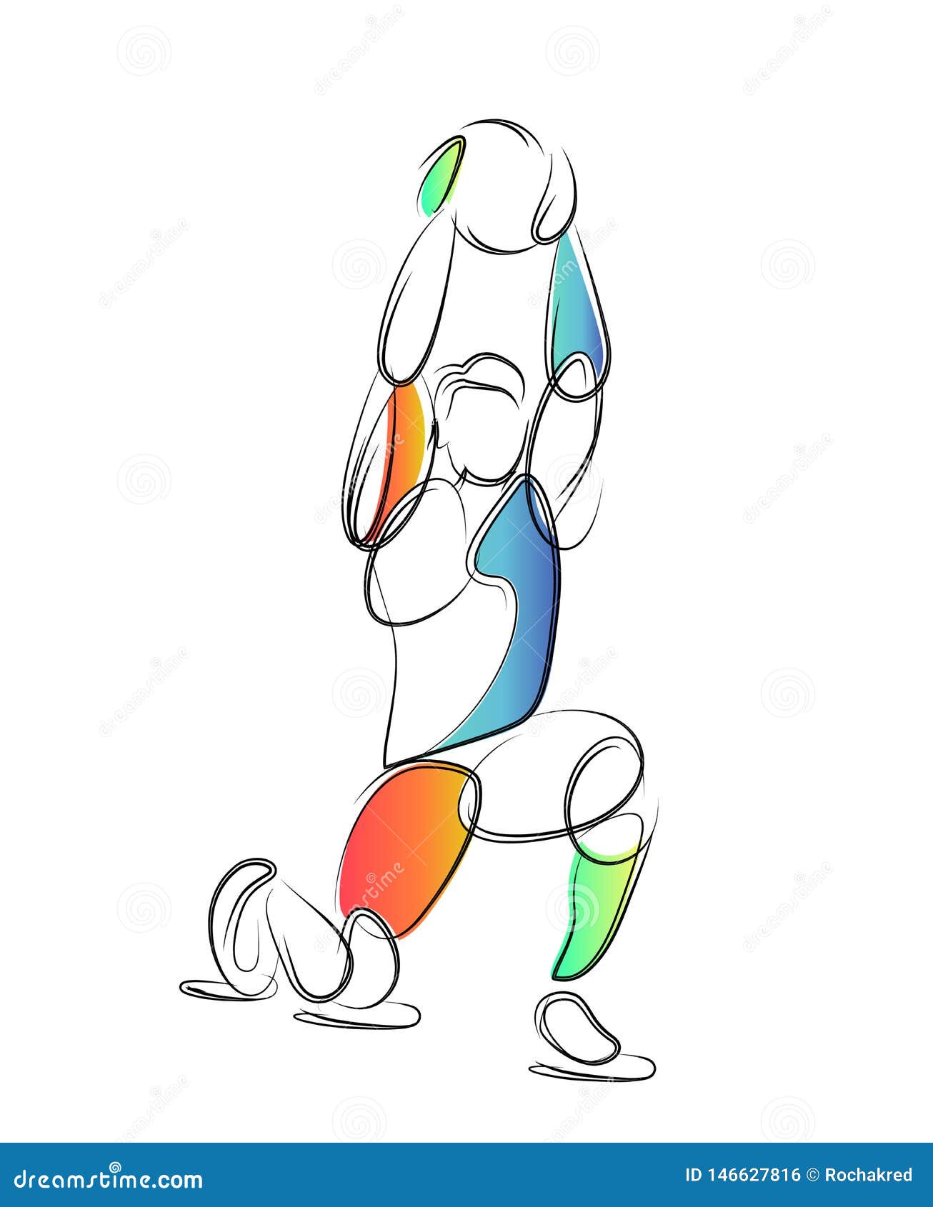 Sport and Activity Line Drawing Stock Vector - Illustration of abstract ...