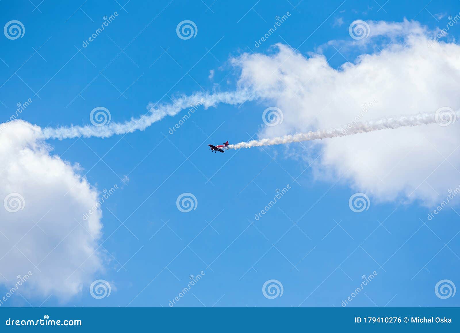 Sport Aircraft Perform Acrobatics At Air Shows Looping, Military ...
