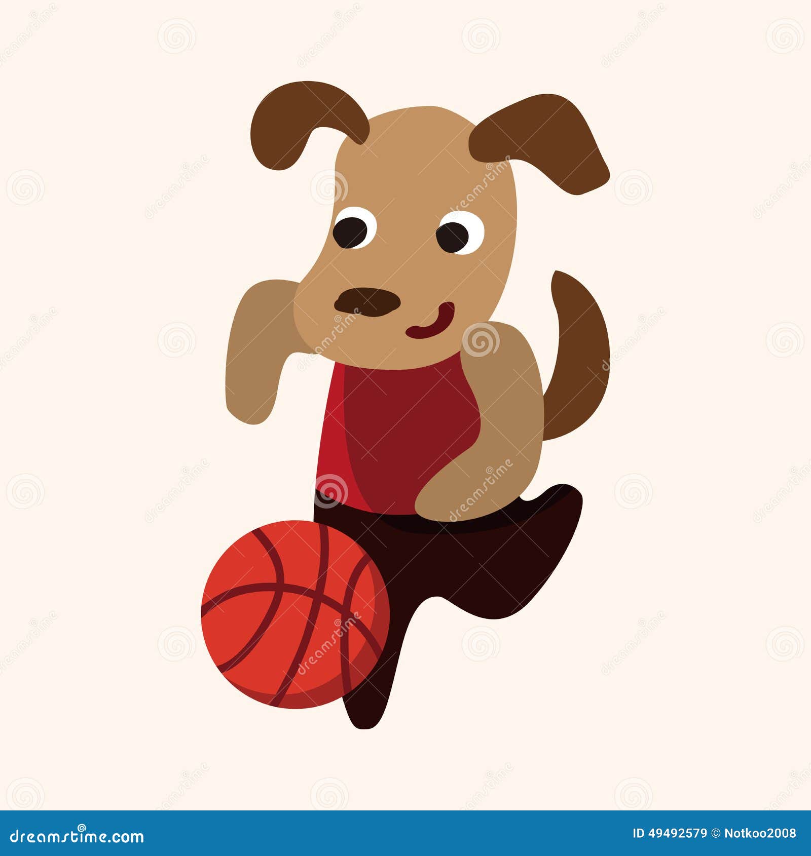 Sport Animal Dog Cartoon Elements Vector Stock Vector - Illustration of ...