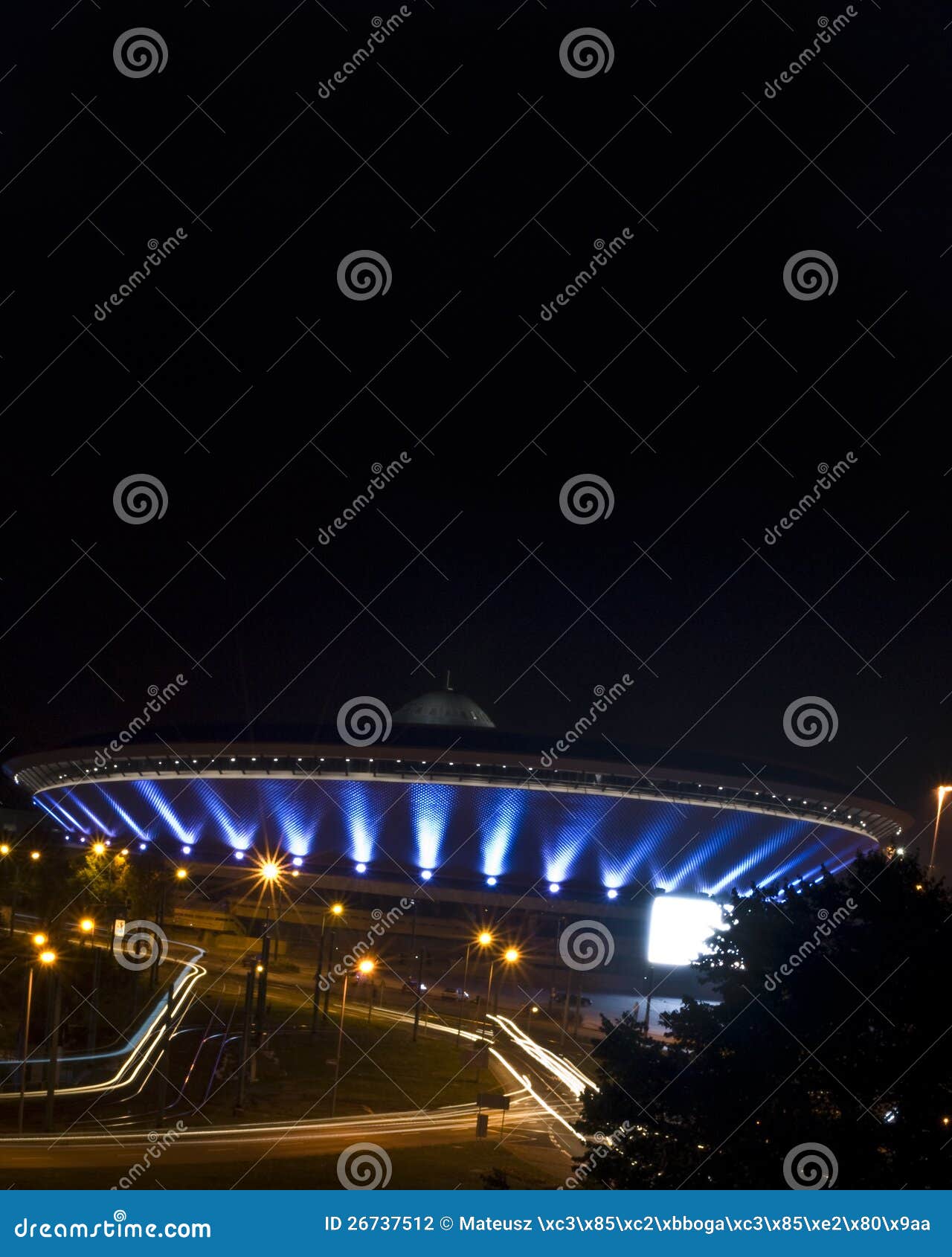 Sport Arena Spodek in Katowice, Poland. Stock Photo - Image of katowice ...