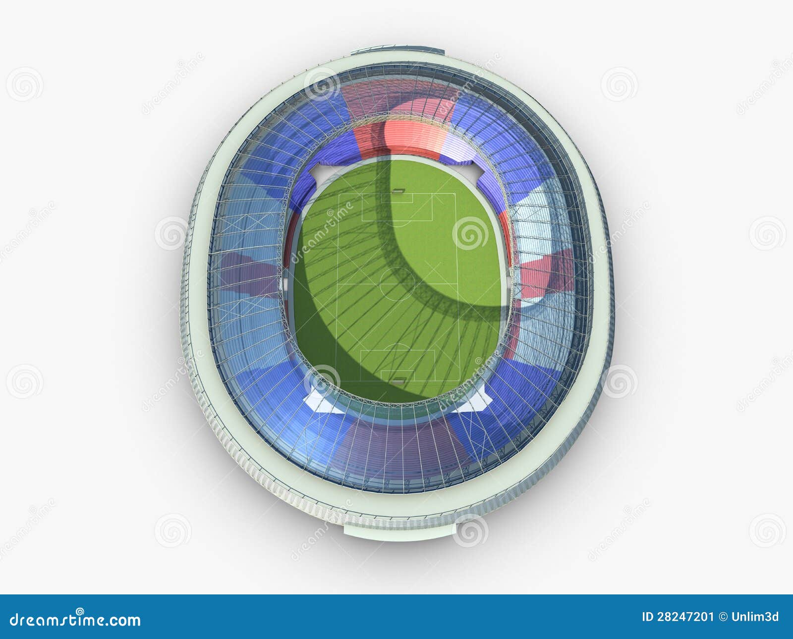Sport Arena. Stadium 3d Illustration Stock Illustration - Illustration ...