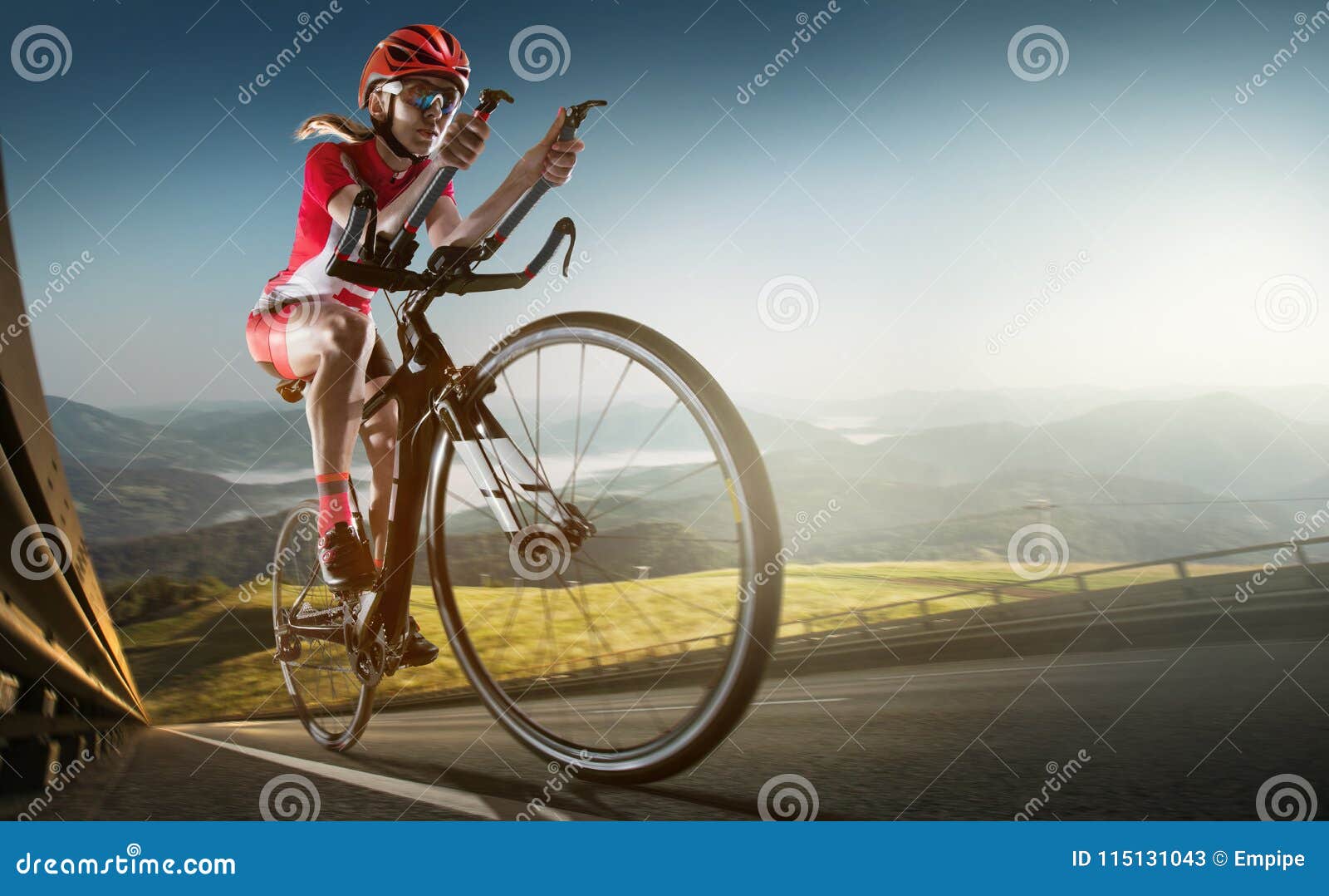 Sport Background. Road Cyclist. Stock Image - Image of cyclist, curve ...