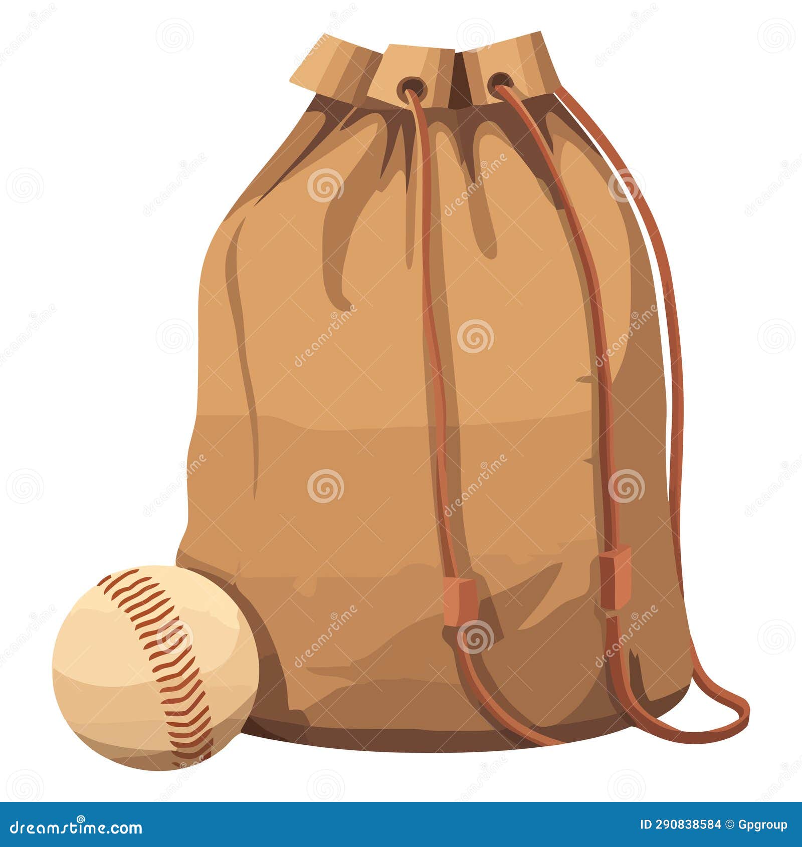 Sport ball sack stock illustration. Illustration of education - 290838584