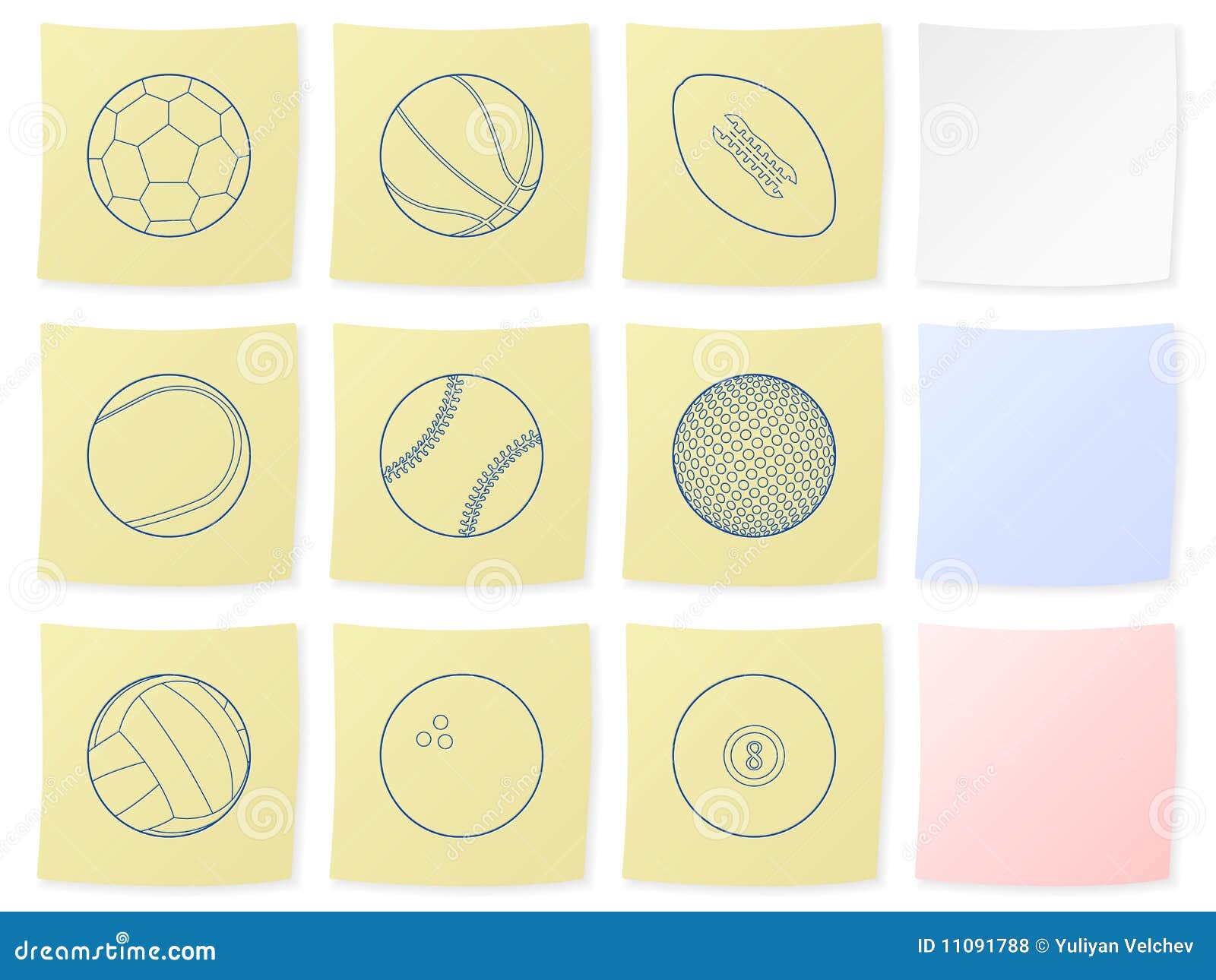 Sport ball sticker stock vector. Illustration of american - 11091788