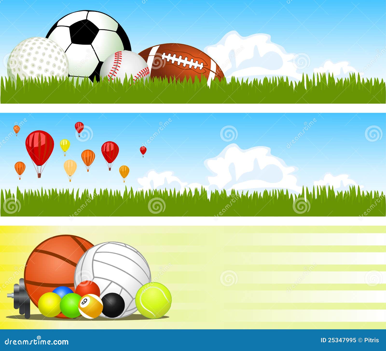 Sport banners stock vector. Illustration of competitive - 25347995