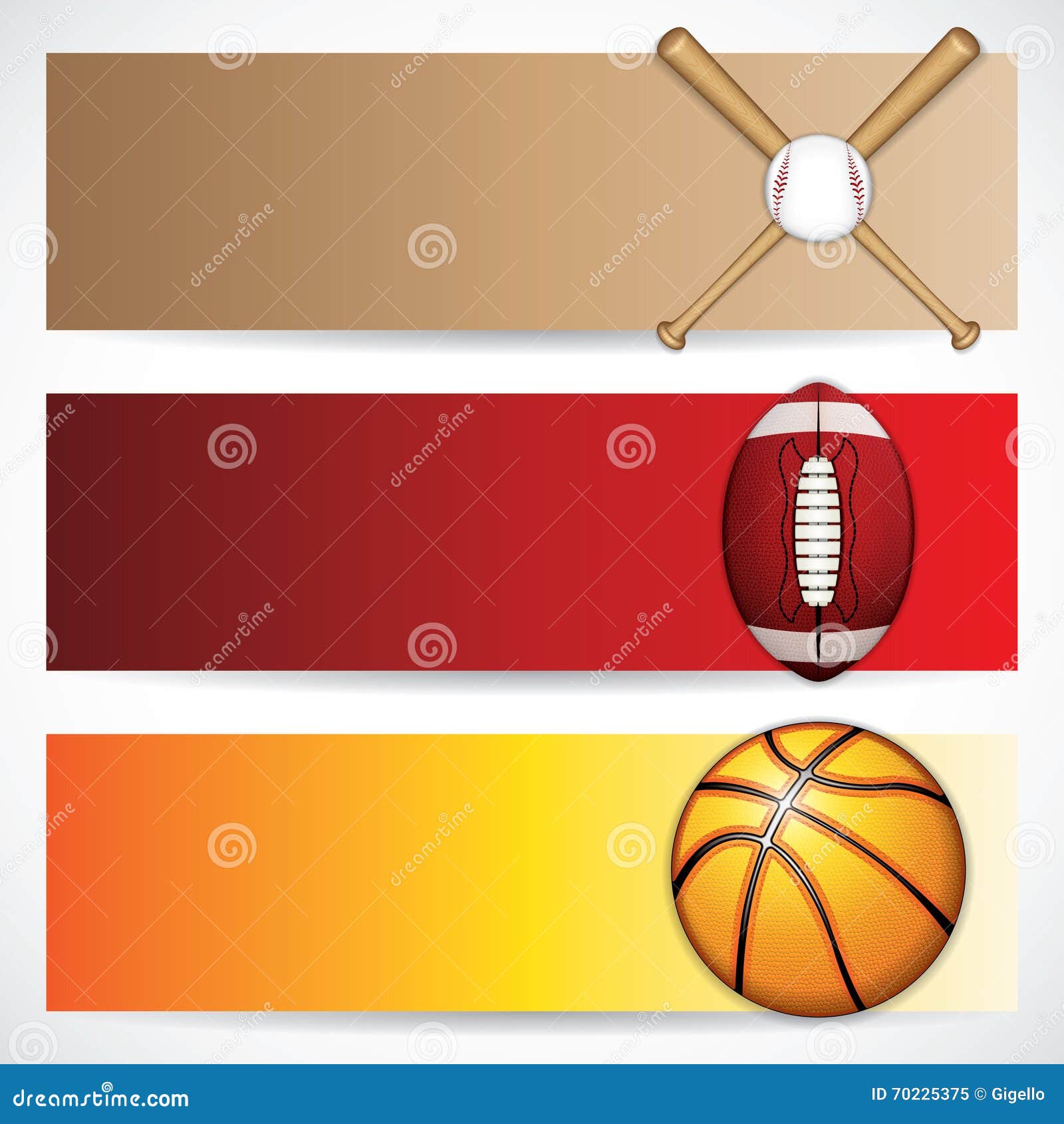 Sport banners stock vector. Illustration of competitive - 70225375