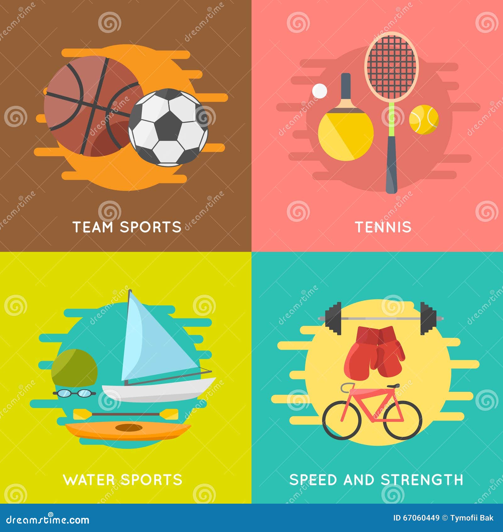 Sport Banners. Olympic Games Athletes In Action Poses Gymnastic Jumpers ...