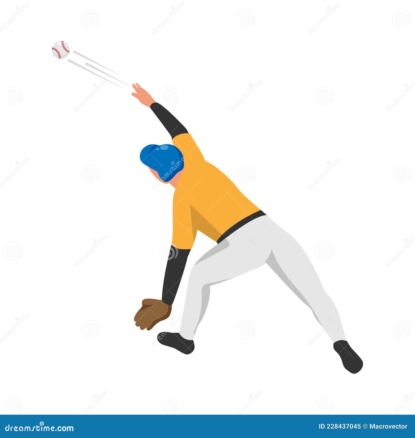 Sport Baseball Player Composition Stock Vector - Illustration of strike ...