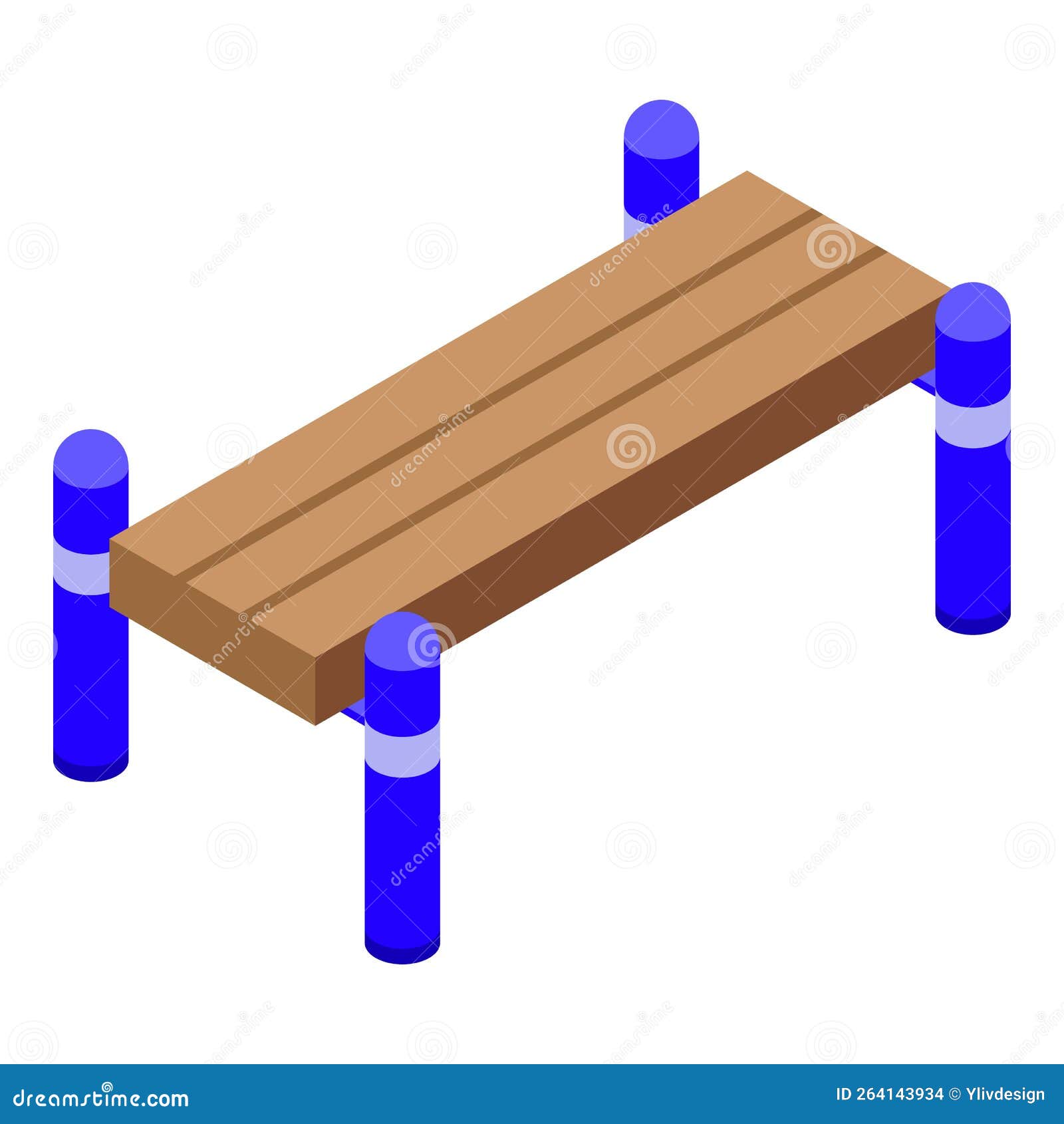 Sport Bench Icon Isometric Vector. Street Workout Stock Vector ...