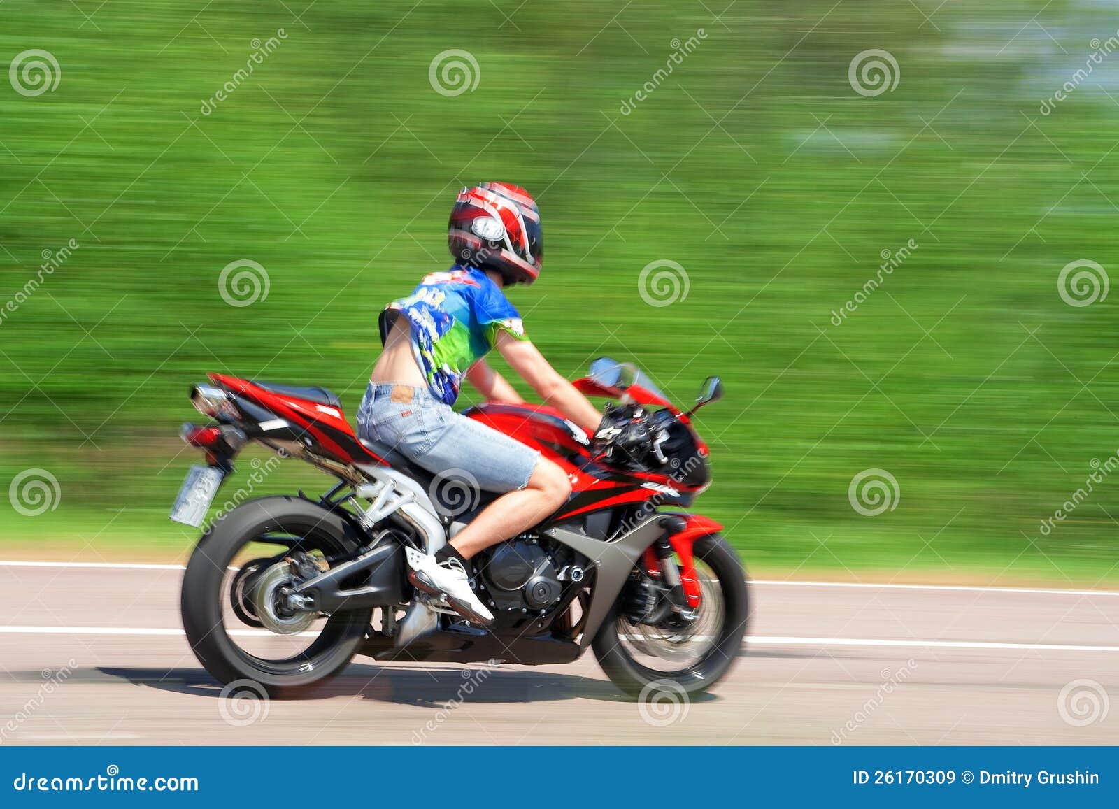 Sport bike on the road stock image. Image of forest, strong - 26170309