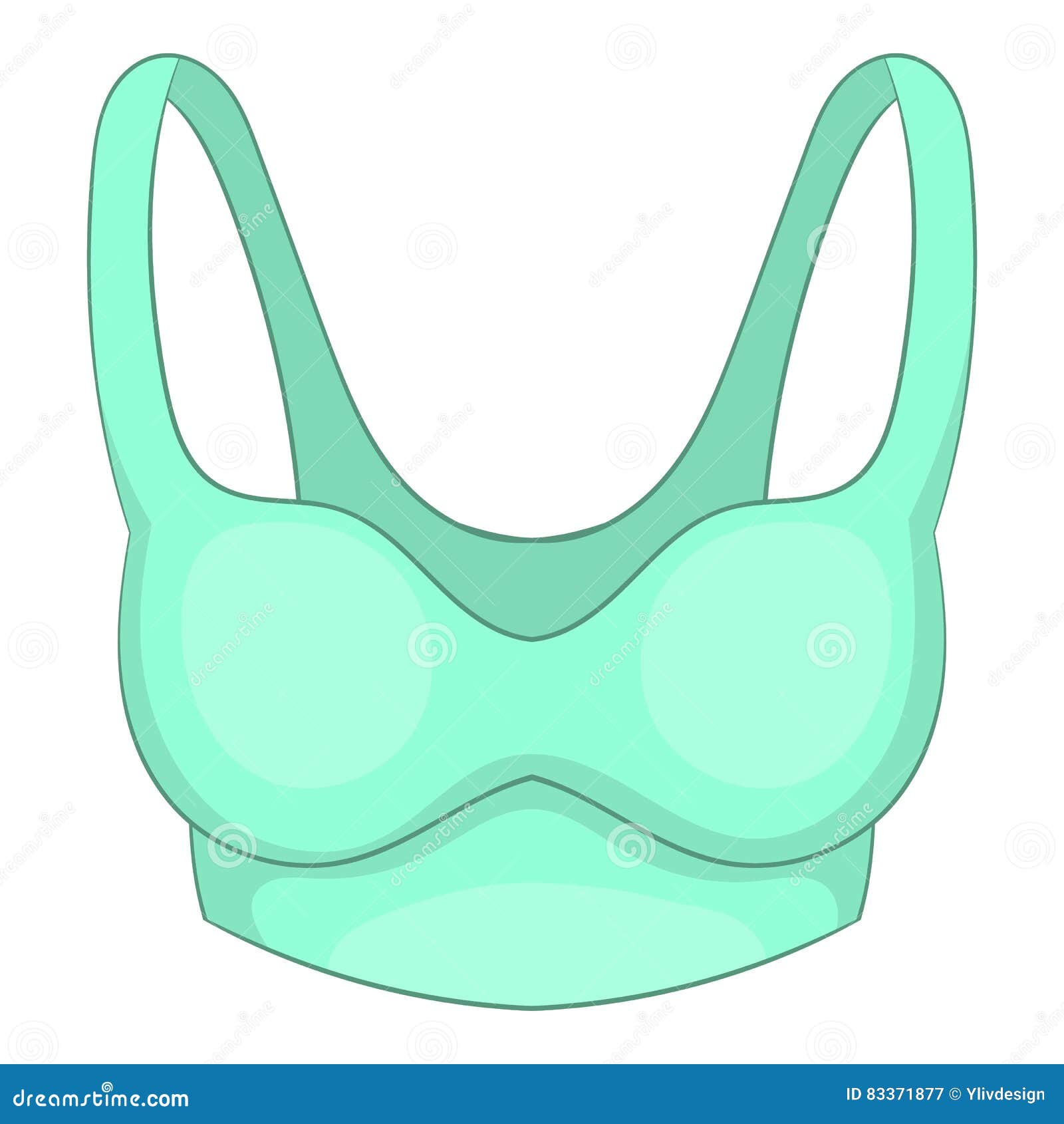 Sport Bra Icon, Cartoon Style Stock Vector - Illustration of breast ...