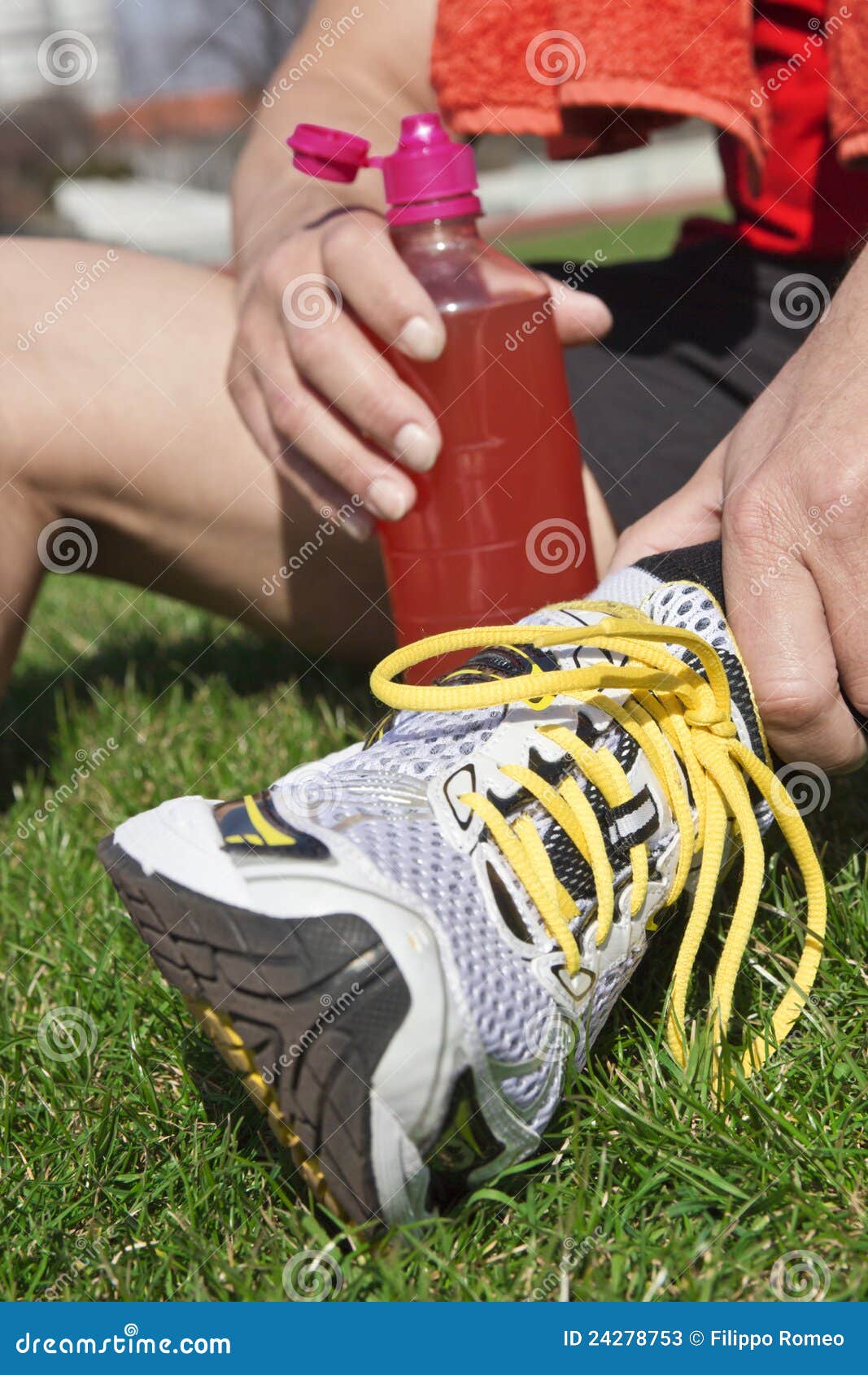 Sport break stock image. Image of relaxing, green, male - 24278753