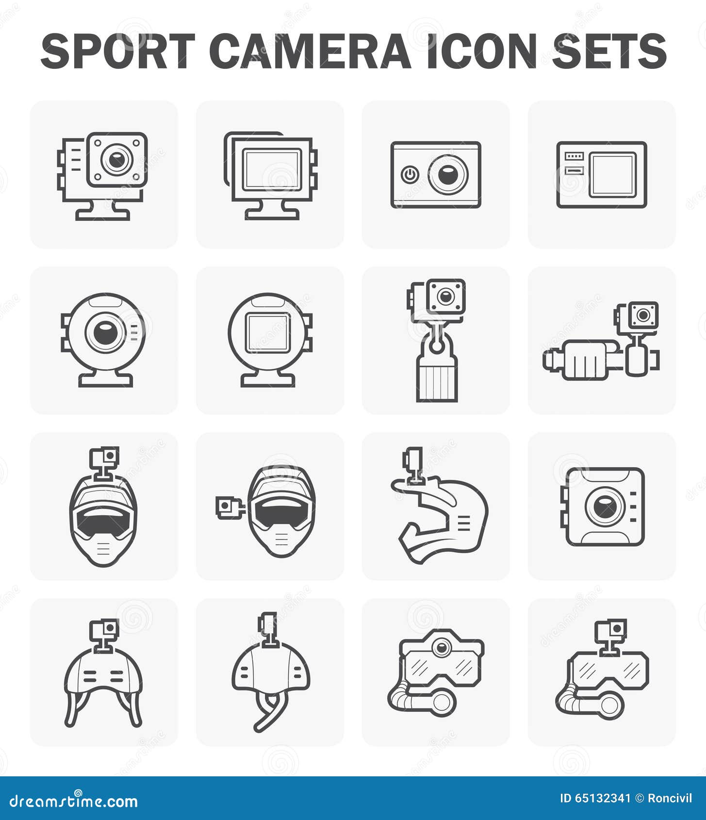 Sport camera icon stock vector. Illustration of camera - 65132341