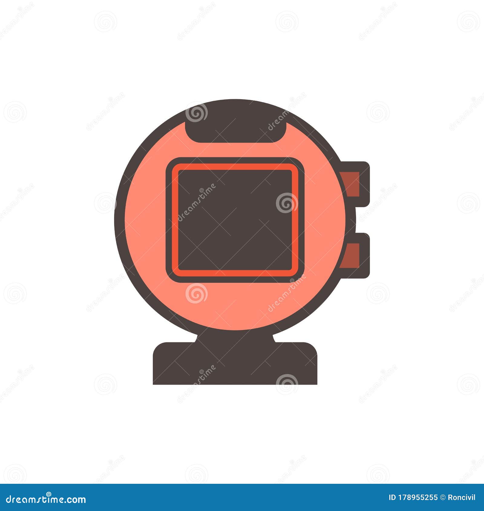 Sport camera icon stock vector. Illustration of shutter - 178955255