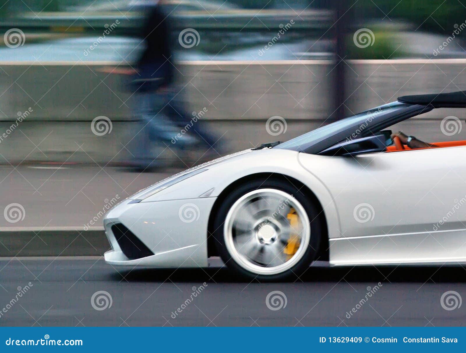 Sport car stock image. Image of fast, acceleration, blurry - 13629409