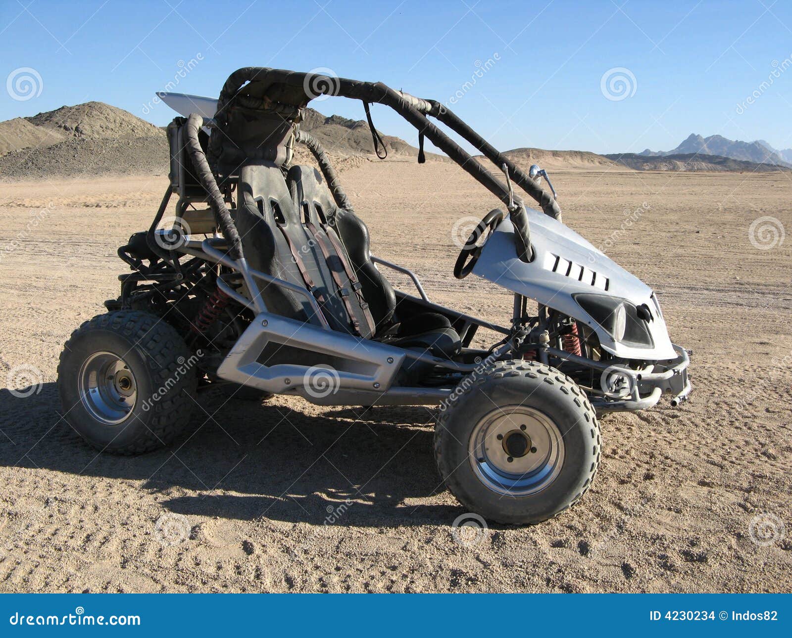 Sport car in desert stock photo. Image of lonely, lost - 4230234