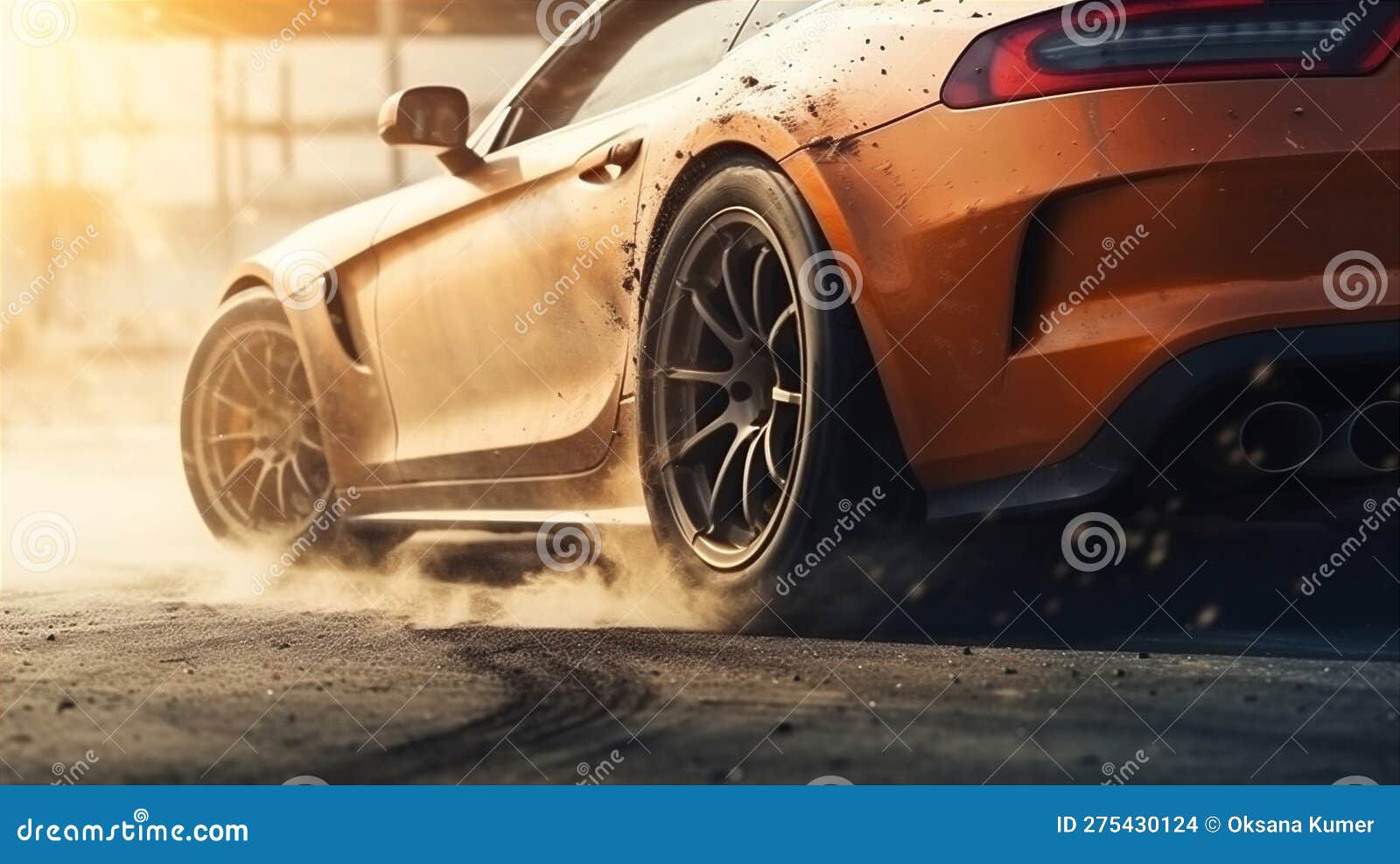 Sport Car Drifting on the Track. AI Generated Stock Photo - Image of ...
