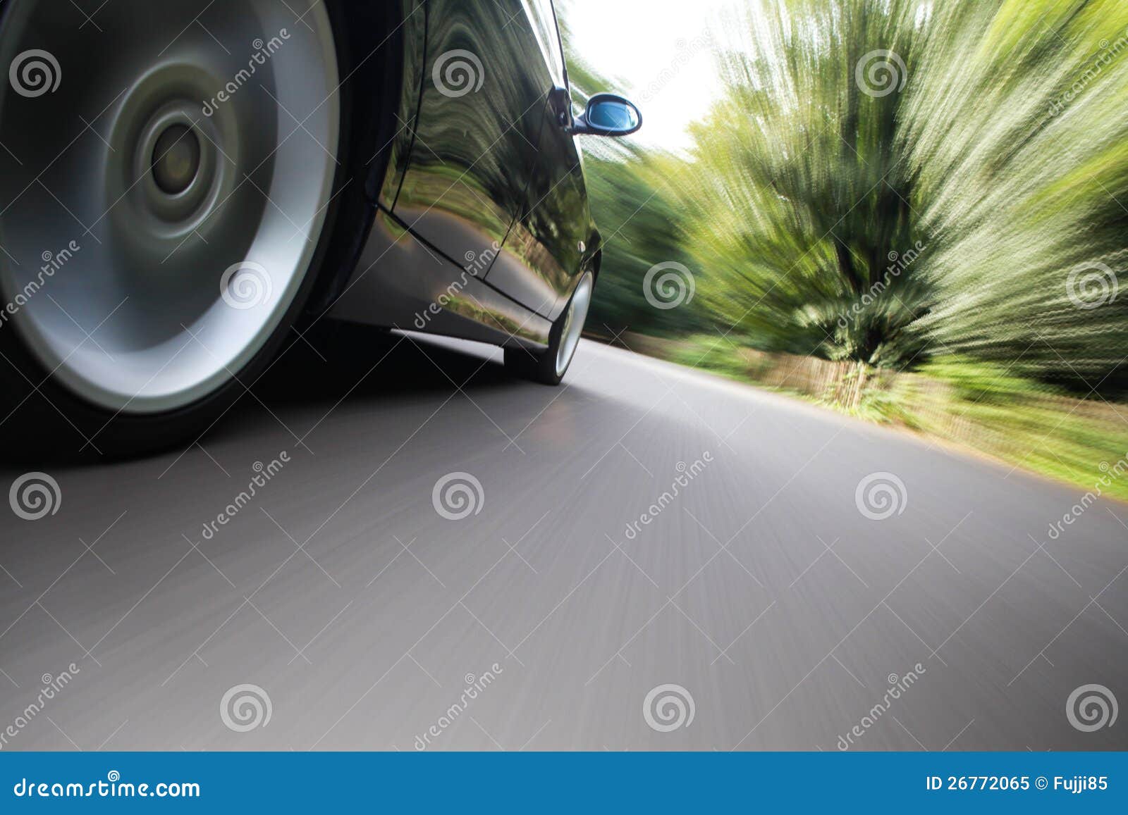 Sport car in fast drive stock image. Image of blur, automobile - 26772065