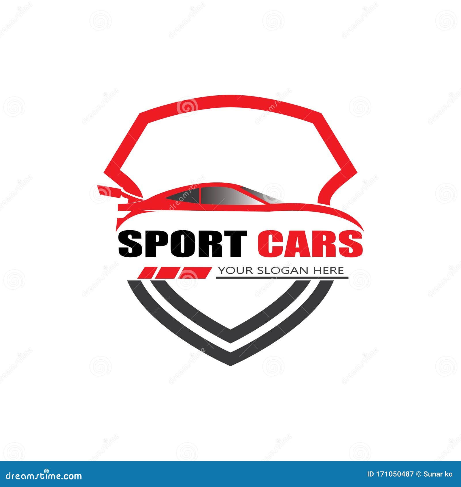 Sport Car Logo Template Design Vector - Vector Stock Vector ...