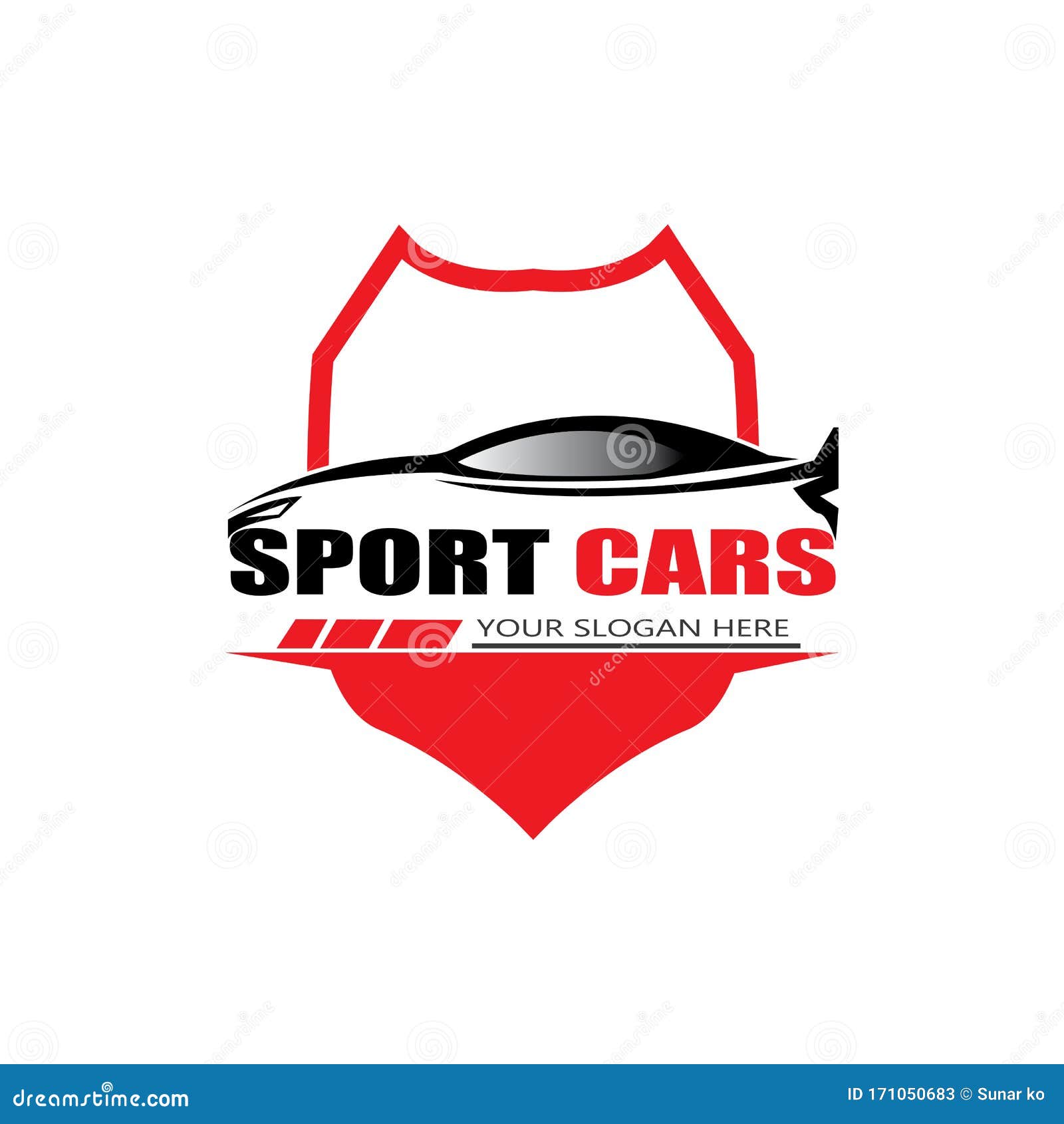 Sport Car Logo Template Design Vector - Vector Stock Vector ...