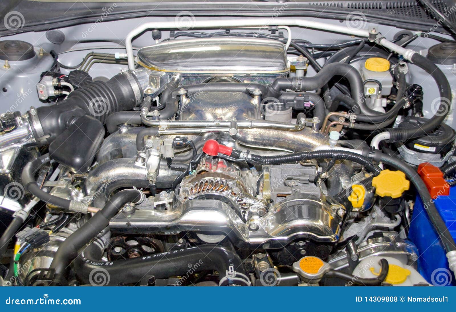 Sport car motor stock photo. Image of auto, service, engine - 14309808