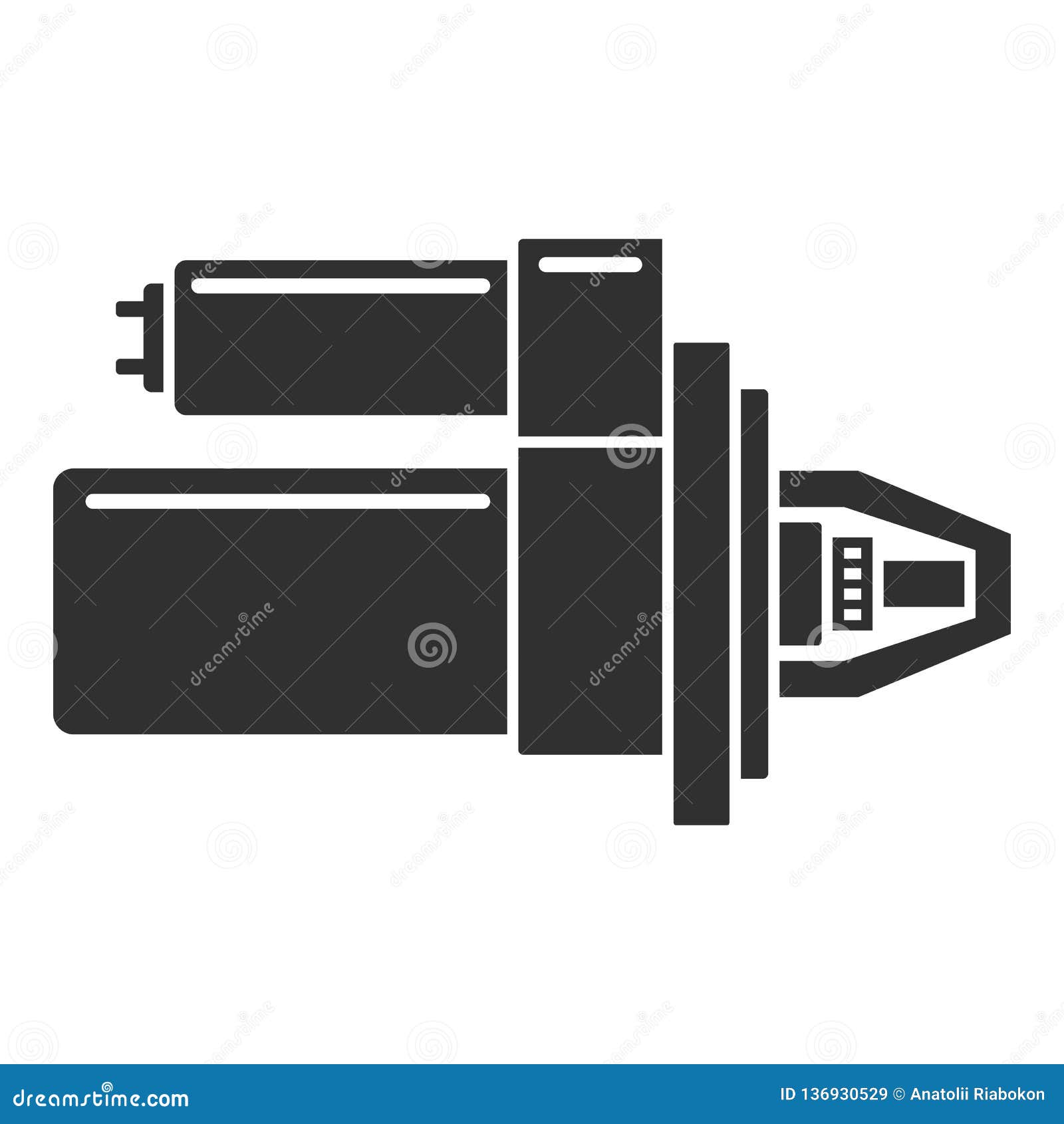 Sport Car Starter Icon, Simple Style Stock Vector - Illustration of ...
