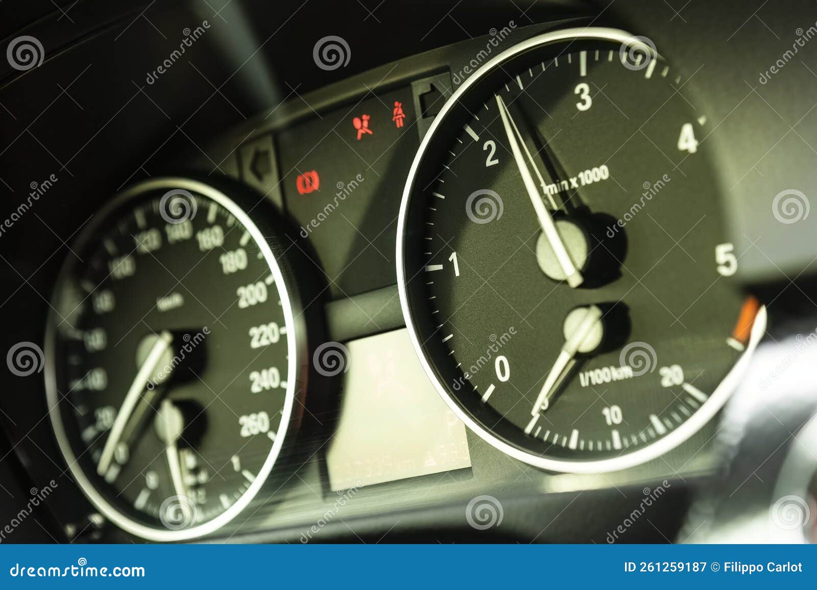 Sport car tachometer stock image. Image of panel, equipment - 261259187