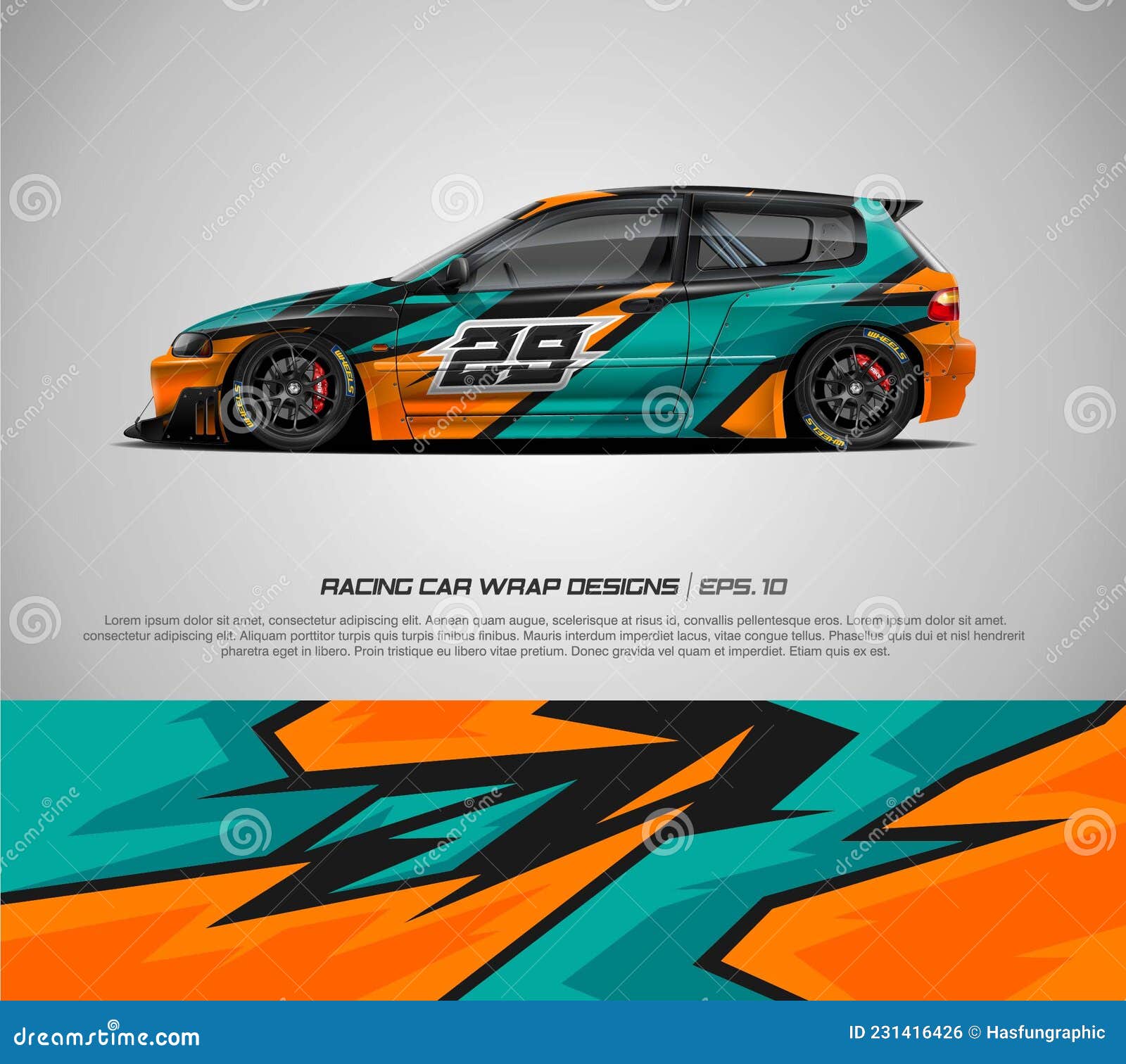 Race Car Livery Designs Cartoon Vector | CartoonDealer.com #209815559