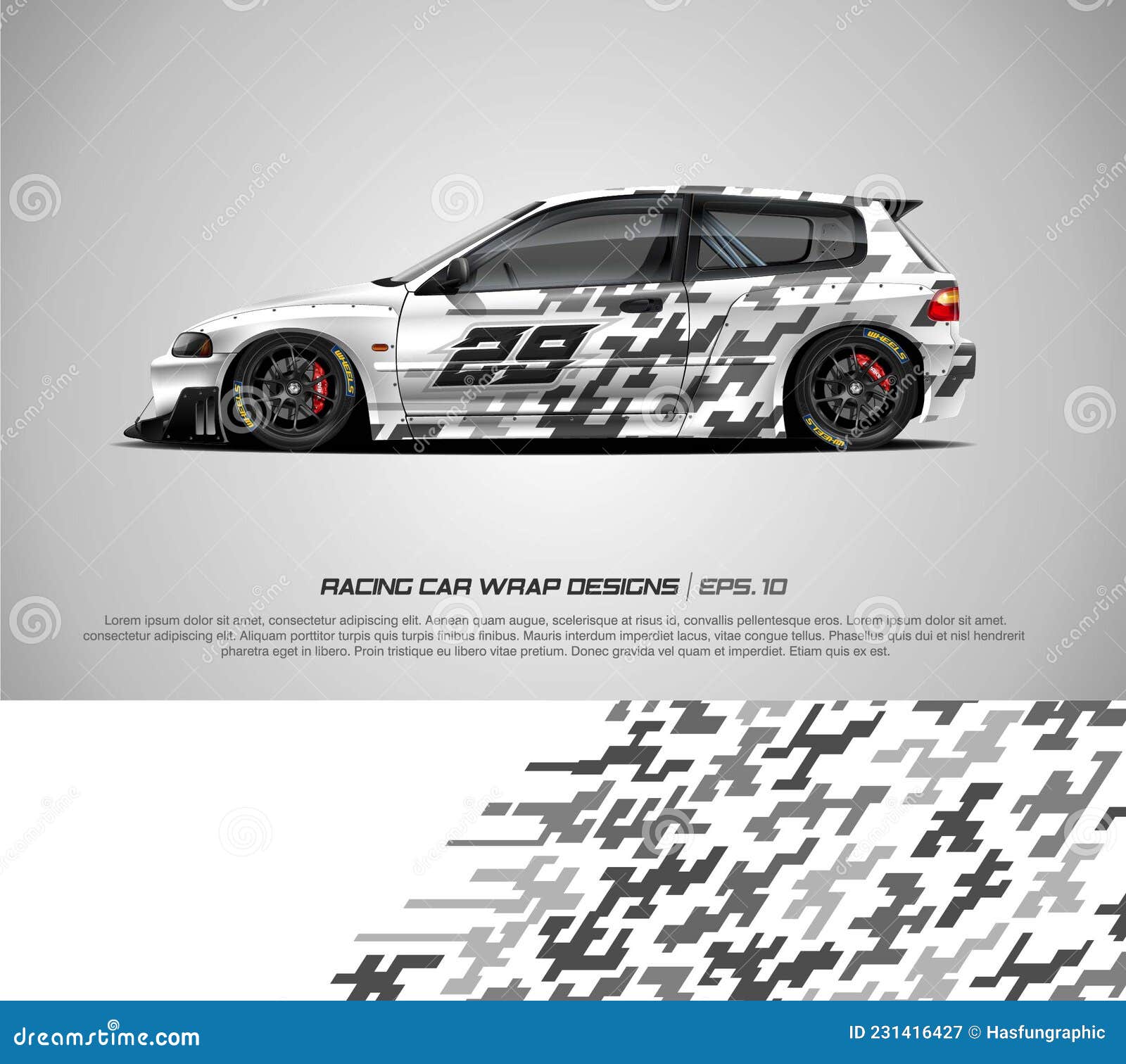 Race Car Livery Designs Cartoon Vector | CartoonDealer.com #209815559