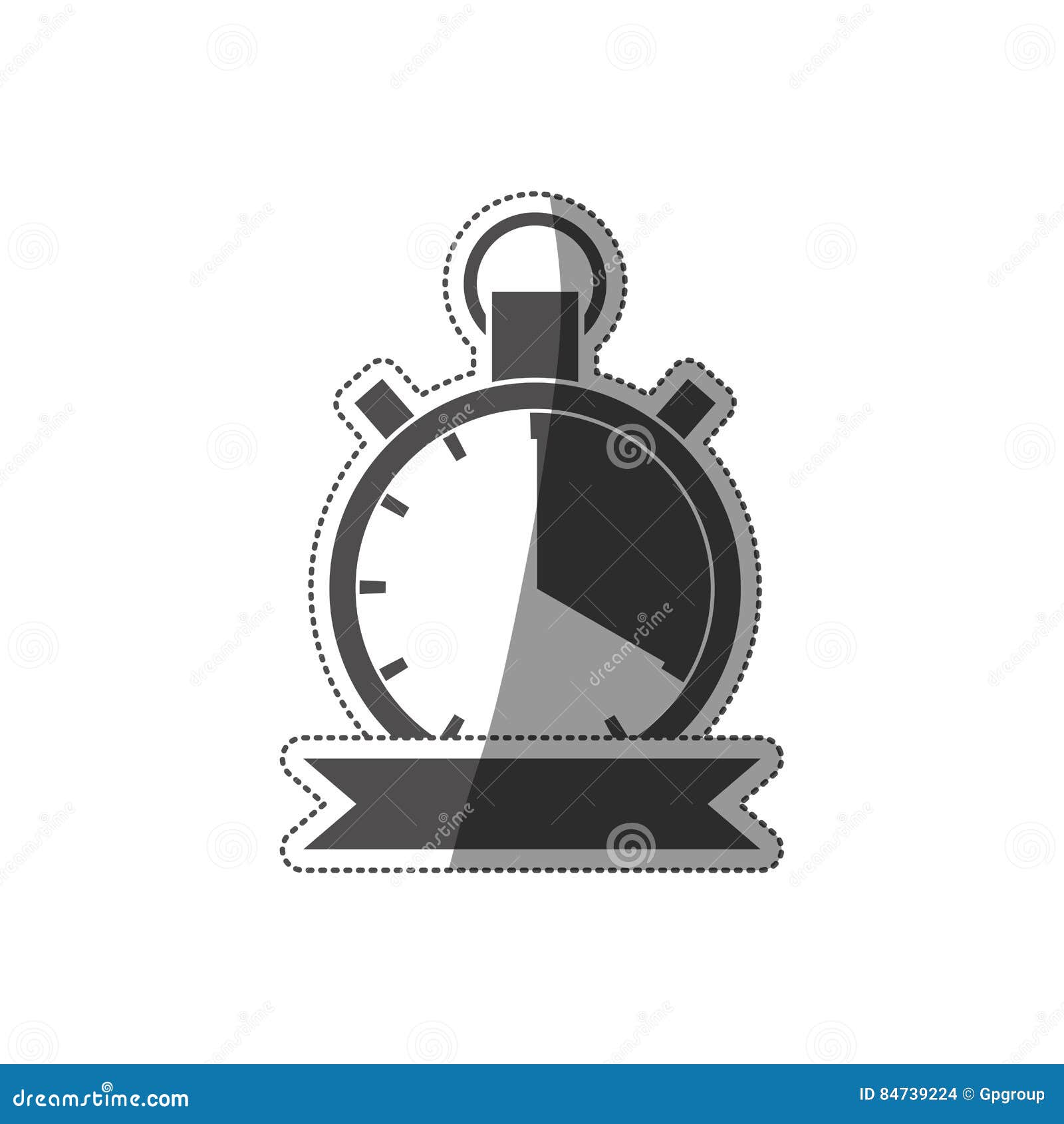 Sport chronometer timer stock vector. Illustration of concept - 84739224
