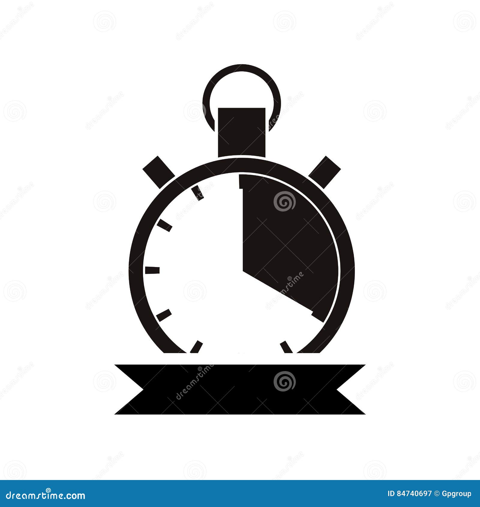 Sport chronometer timer stock vector. Illustration of chronometer ...