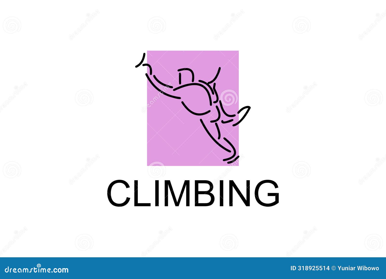 Sport Climbing Sport Vector Line Icon. Practice Climbing Stock Vector ...