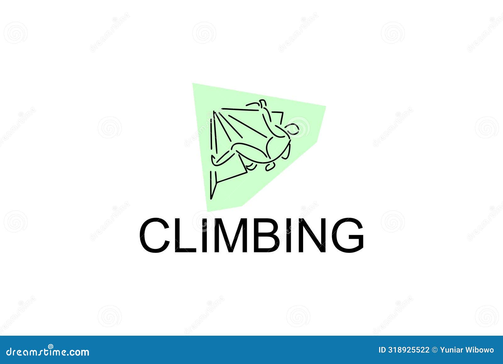 Sport Climbing Sport Vector Line Icon. Practice Climbing Stock Vector ...